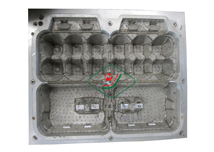 Aluminum 12 Seats Pulp Mold / Molded Pulp Egg Cartons With CNC Process
