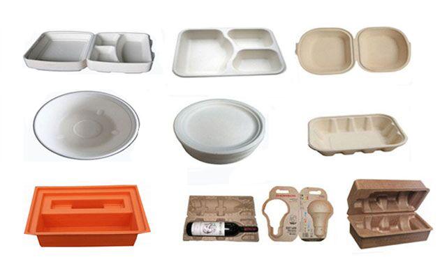 Thermoforming Paper Pulp Moulding Machine Drying in Mould , 30kg-300kg / h