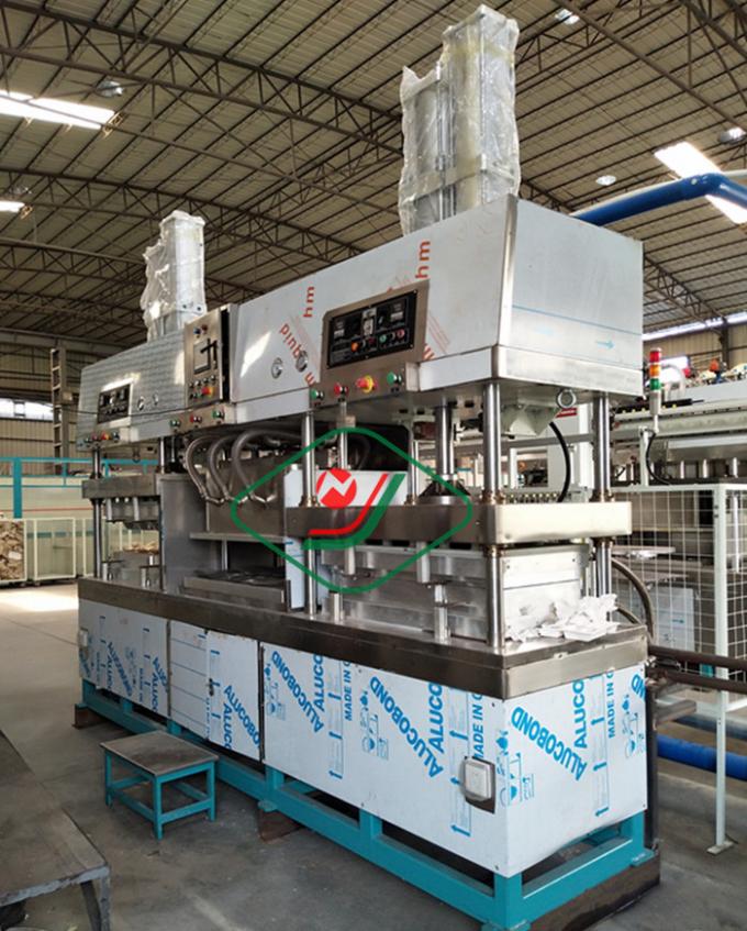 Tableware / Dishware Bagasse Fiber Pulp Molding Machine Semi Automatic