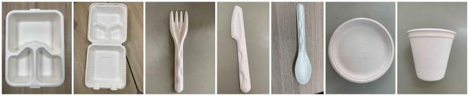 220V 450kg / Hour Fiber Molding Machine Biodegradable Tableware Machine